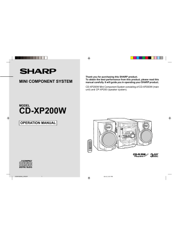 Sharp CD-XP200W Specifications | Manualzz