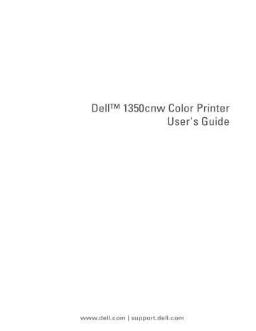 Dell 1350 Color User's Guide | Manualzz