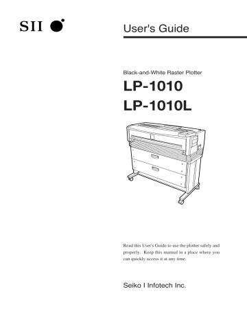 Seiko LP1010 User Guide | Manualzz