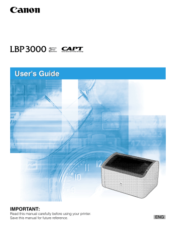 Canon LBP-3000 User Guide | Manualzz