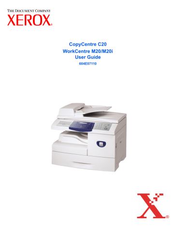 Xerox WorkCentre M20 User Guide | Manualzz