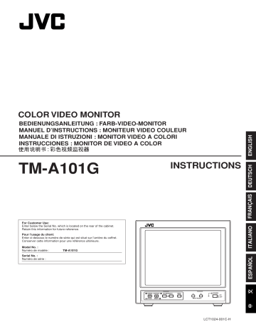 JVC TM-A101G User Guide | Manualzz
