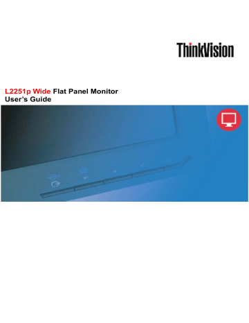 Lenovo ThinkVision L2251p User Guide | Manualzz