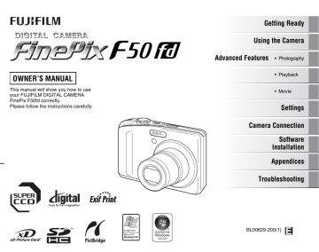Fujifilm FinePix F50fd Camera User Guide | Manualzz