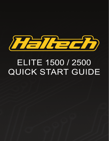 Haltech HT-150900 Elite 2500/1500 Quick Start Guide | Manualzz