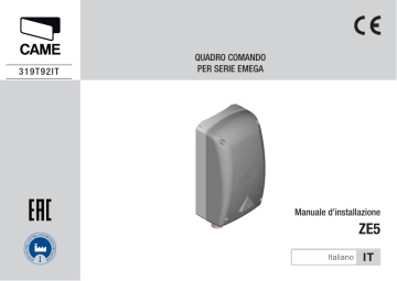 CAME ZE5 Manuale di Installazione - Download PDF | Manualzz