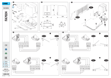 CAME FAST SWING GATE AUTOMATION Installation manual | Manualzz