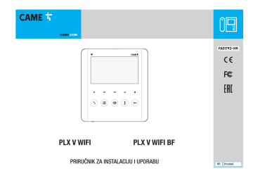 CAME PLX V WIFI VIDEO ENTRY SYSTEM Installation manual | Manualzz