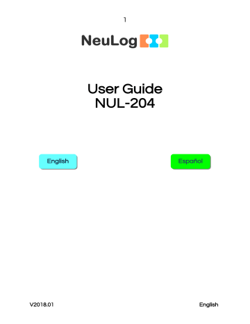 NeuLog NUL-204 Light logger sensor User Guide | Manualzz