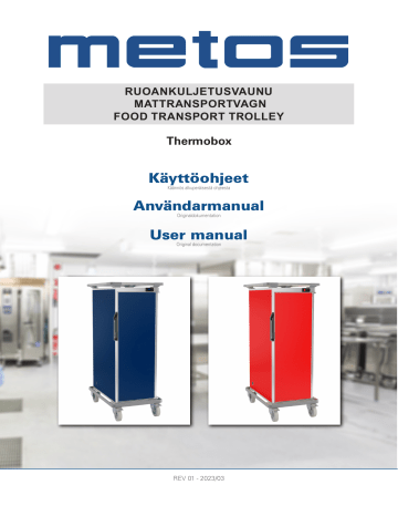 Metos Thermobox F120 Food transport trolley Owner's Manual | Manualzz