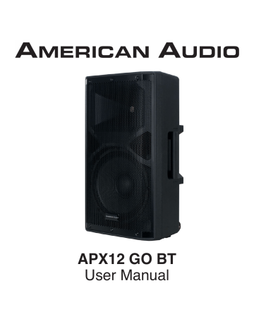 American Audio APX120 APX12 GO BT User Manual | Manualzz