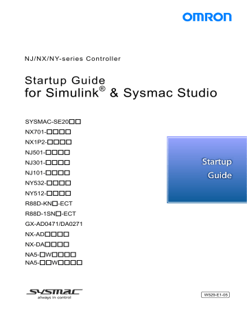 Omron Simulink and Sysmac Studio Guide | Manualzz