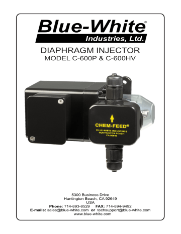Blue-White C-600P Instruction manual | Manualzz