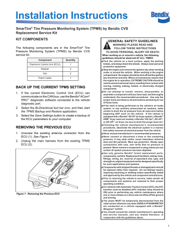 Bendix S-1681 SmarTire® Tire Pressure Monitoring System (TPMS ...