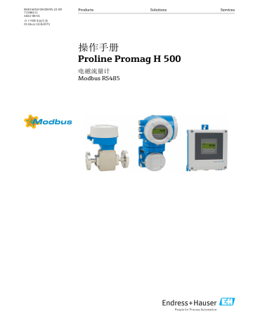 Endres+Hauser Proline Promag H 500 取扱説明書 | Manualzz