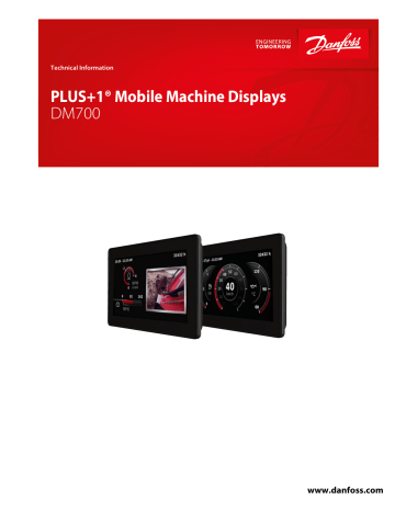 Danfoss DM700 (7.0" Displays) User Guide | Manualzz