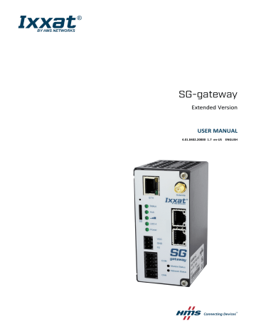 Ixxat SG-gateways Owner's Manual | Manualzz