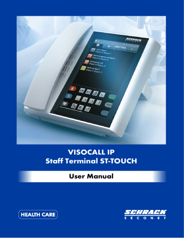 Schrack Seconet ST-TOUCH Staff Terminal User Manual | Manualzz