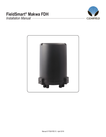 Clearfield Fiber Delivery Hub Installation Manual | Manualzz