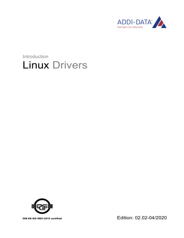 ADDI-DATA Linux drivers Installation Manual | Manualzz