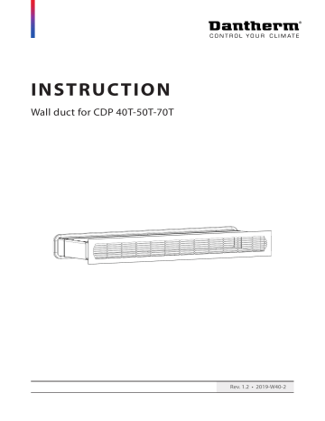 Dantherm CDP-T 40-50-70 Wall duct Instruction | Manualzz