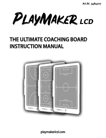 Playmaker LCD Taktiktafel Instructions | Manualzz