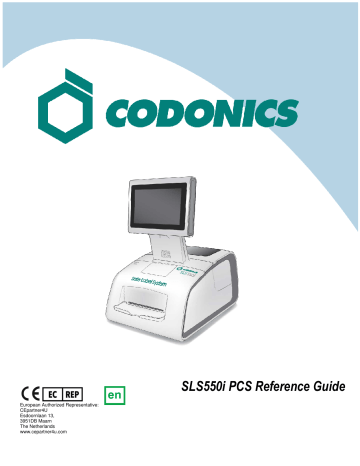 Codonics Safe Label System 550i Reference guide | Manualzz