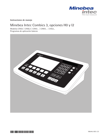 Minebea Intec Combics 3, opciones H0 y I2 Modelos CAIS3 | CAISL3 | CAH3 ...