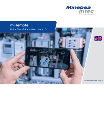 Minebea Intec miRemote WebLink Quick Start Guide | Manualzz
