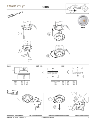FläktGroup KSOS Installationsguide | Manualzz