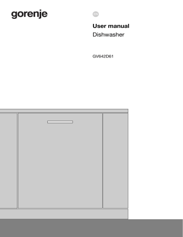 Gorenje DW50.1 Fully integrated dishwasher GV642D61 Instructions for ...