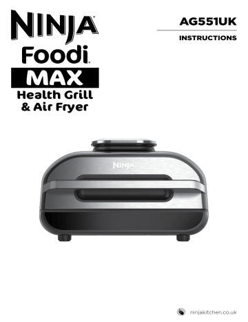 Ninja AG551UK Foodi MAX Health Grill Air Fryer & Dehydrator Guide ...
