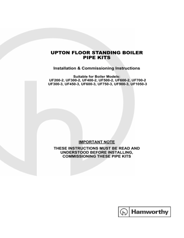 Hamworthy Upton boiler pipe kit Owner's Manual | Manualzz