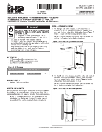 Astria Fireplaces DRL65 Instruction Sheet | Manualzz