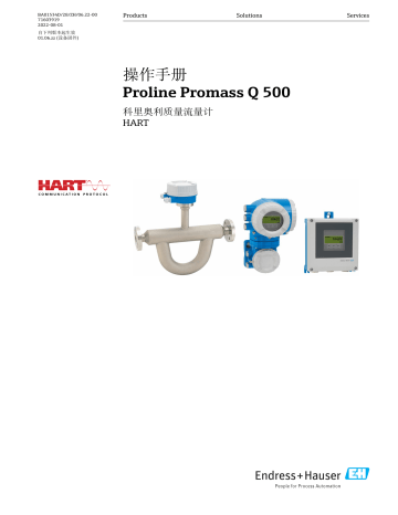 Endres+Hauser Proline Promass Q 500 取扱説明書 | Manualzz