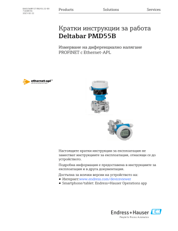 Endres+Hauser Deltabar PMD55B quick guide | Manualzz