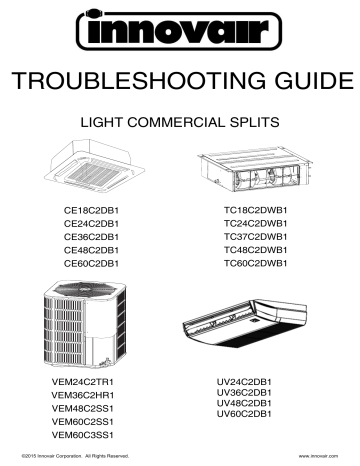Innovair TC60C2DWB1 Fan Coil Owner's Manual | Manualzz