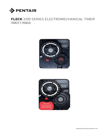 Fleck 3200 Series Electromechanical Timer Owner's Manual | Manualzz