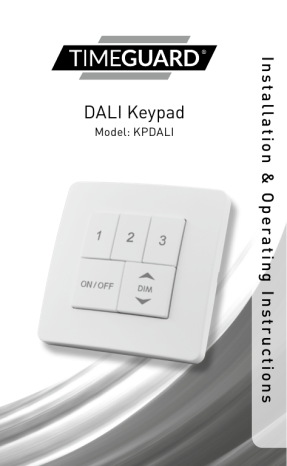 Timeguard KPDALI Instructions | Manualzz