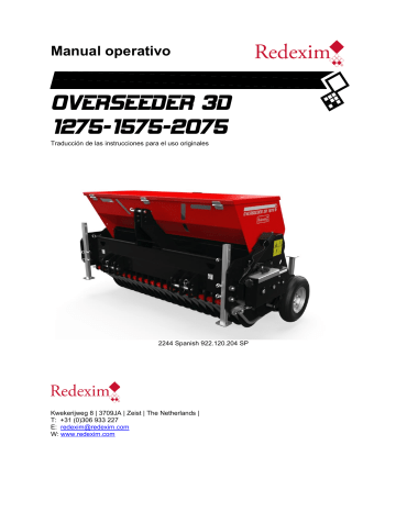 Redexim OVERSEEDER 3D 1275 El manual del propietario | Manualzz