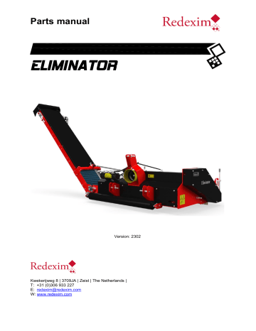 Redexim Eliminator Parts Manual | Manualzz