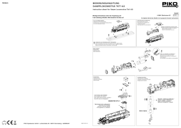 PIKO 50661 Tkt1-63 Steam loco PKP III Parts Manual | Manualzz