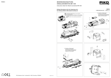 PIKO 59436 V60 Diesel loco DR III Parts Manual | Manualzz