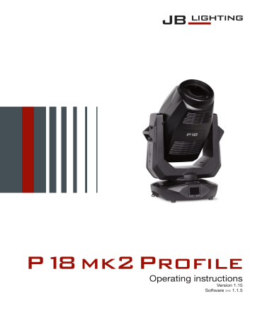 JB-Lighting P18 PROFILE MK2 Manual | Manualzz