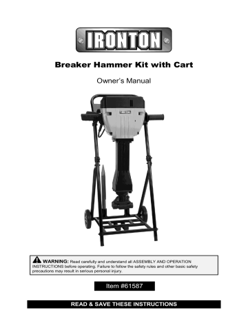 Ironton Breaker Hammer Kit Owner's Manual | Manualzz