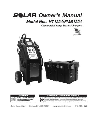 Solar Commercial Jump Starter, Wheeled Owner's Manual | Manualzz