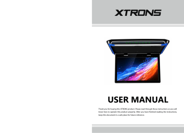 Xtrons Car Roof Monitor User Manual | Manualzz