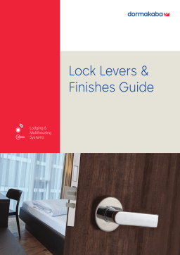 Dormakaba Saflok QuantumIV - User guide, Installation instructions