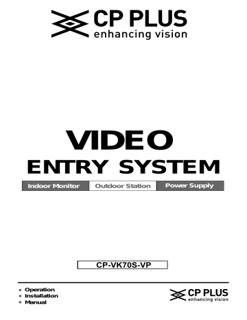 CP PLUS CP-VK70S-VP User and installer manual | Manualzz