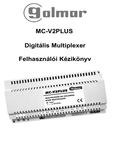 Golmar MC-V2PLUS User and installer manual | Manualzz